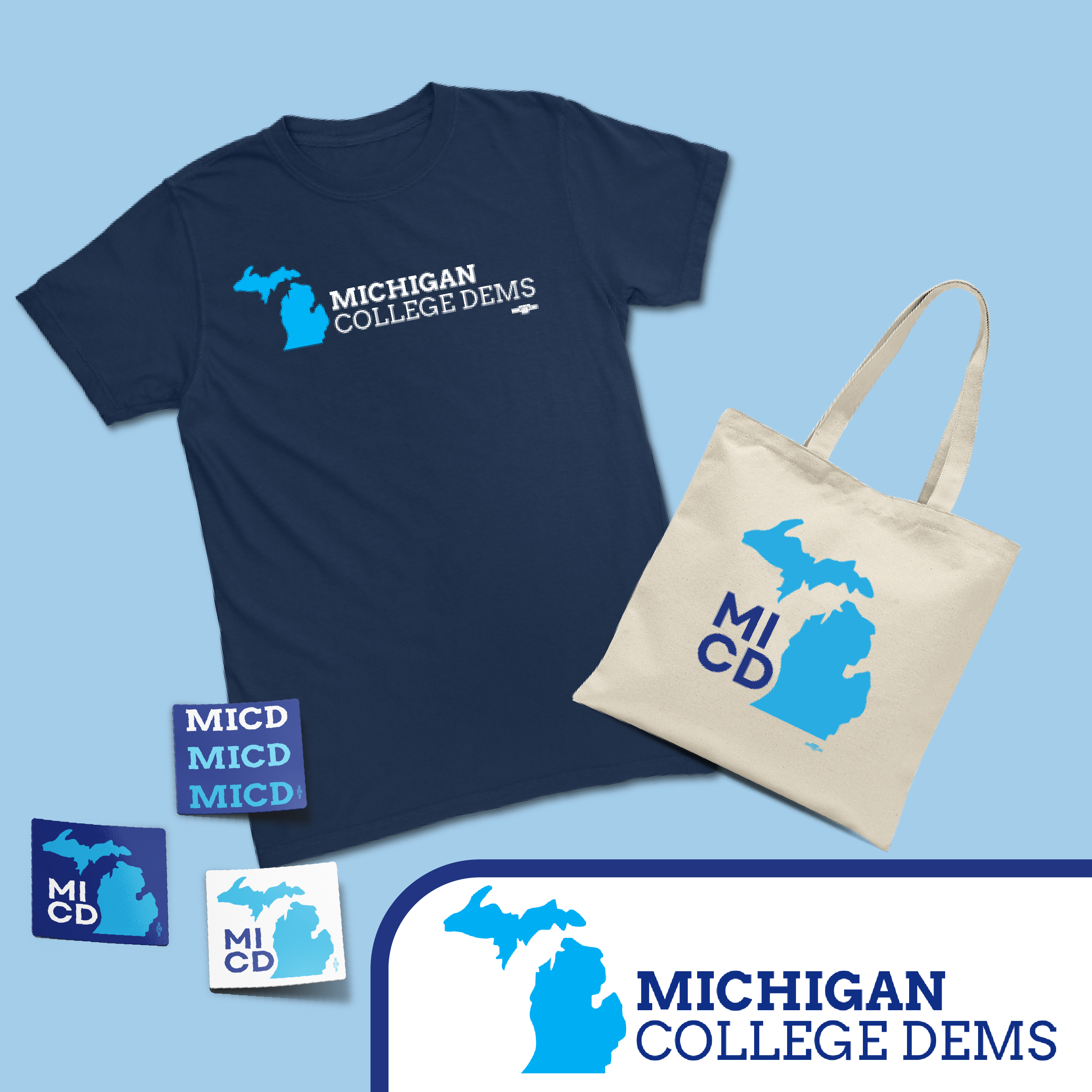 Michigan College Democrats – Shop | Worx Printing - Worker Owned Union ...