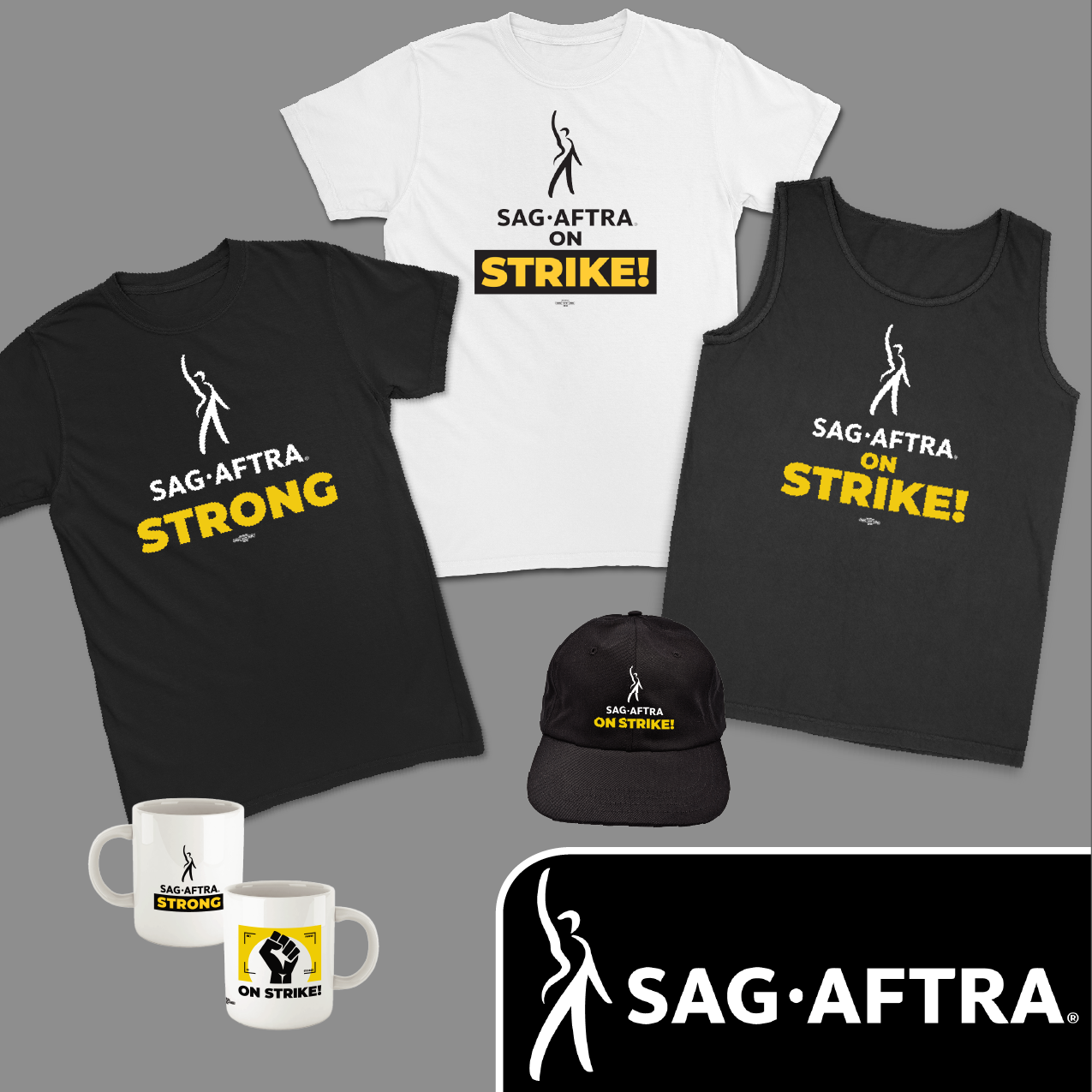 SAG-AFTRA on Strike! – Shop | Worx Printing - Worker Owned Union Co-op