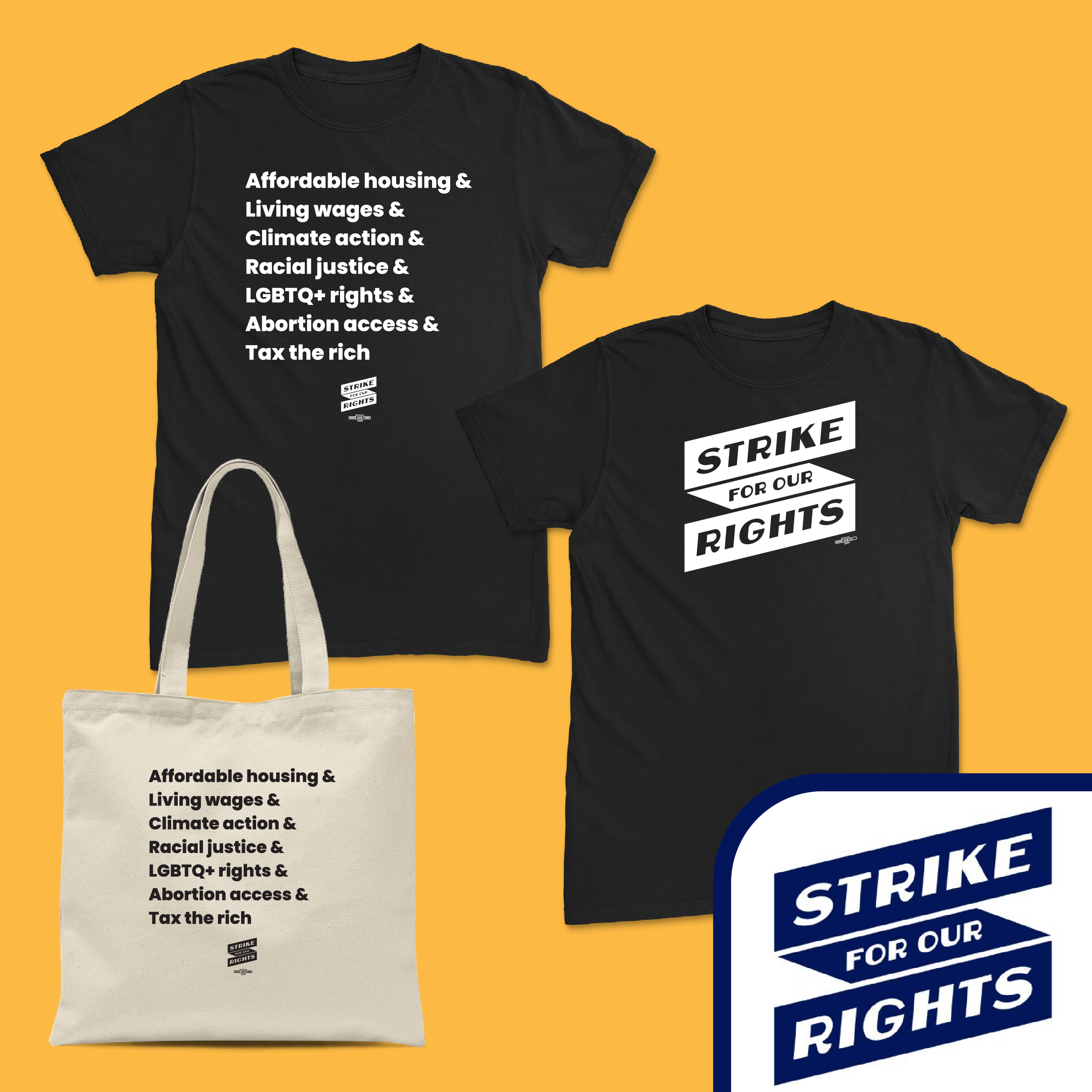 Strike For Our Rights – Shop | Worx Printing - Worker Owned Union Co-op